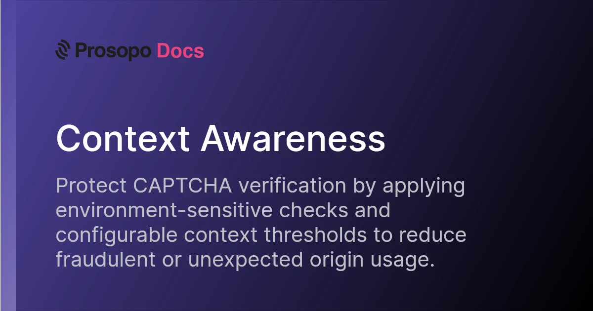 Context Awareness | Docs