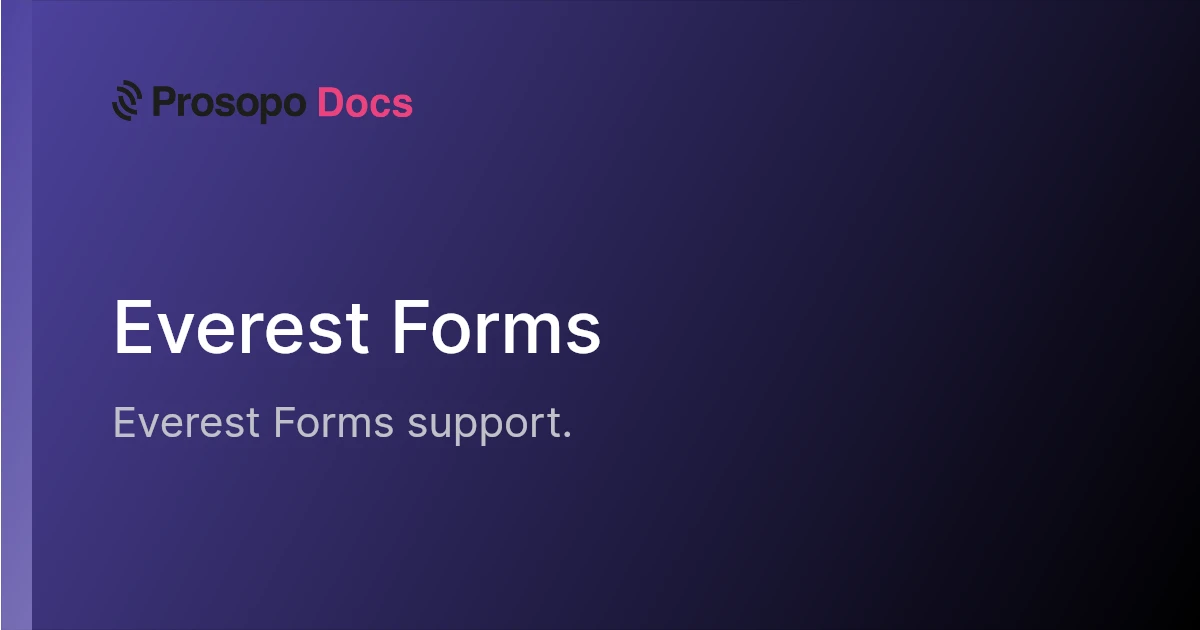Everest Forms | Docs