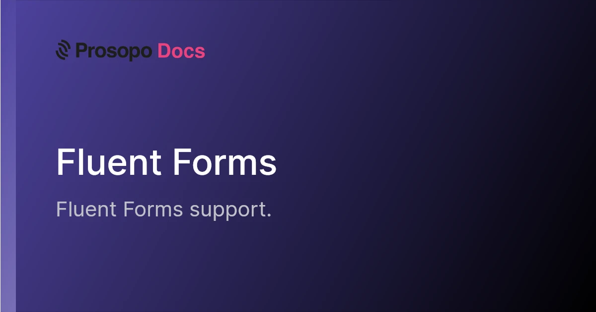 Fluent Forms | Docs